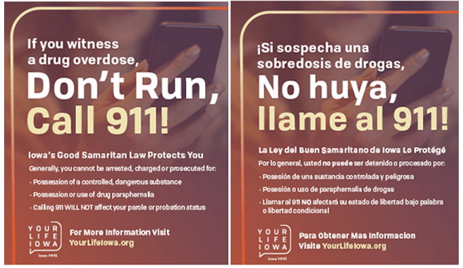 Flyers | Good Samaritan (English and Spanish) | Your Life Iowa